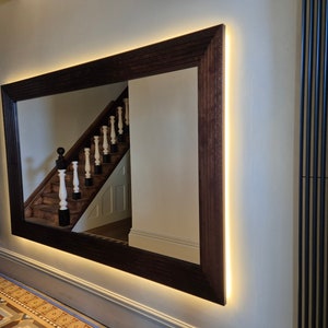 Extra-large Wall Mirror With LED Lights. Made to Order. Custom Designs ...