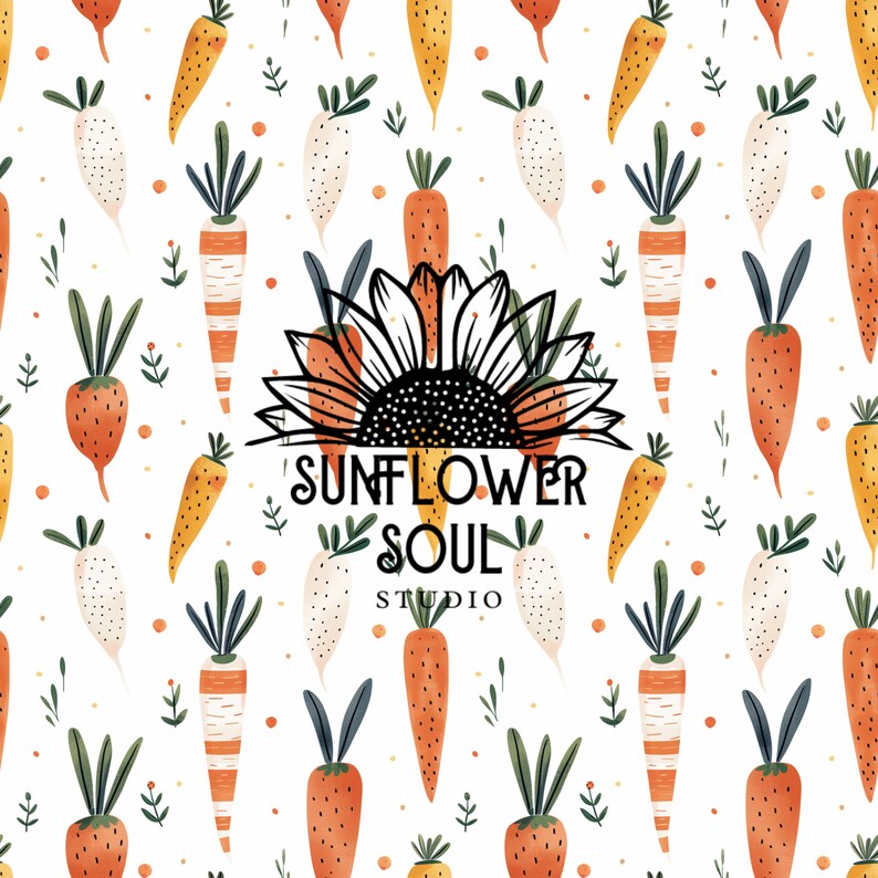 Seamless Repeat Pattern Cheerful Roots Digital Paper Scrapbook ...