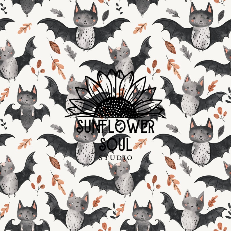 Seamless Pattern Cute Bats | Repeat Pattern Repeat File Digital ...