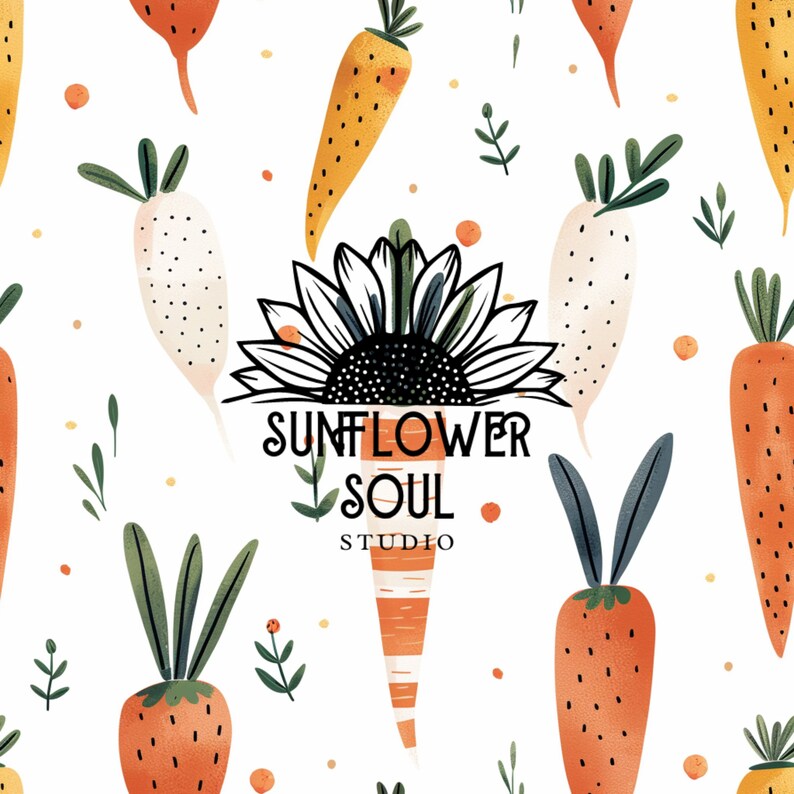 Seamless Repeat Pattern Cheerful Roots Digital Paper Scrapbook ...