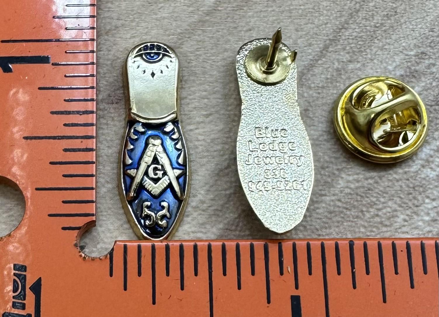 Masonic Slipper Pin for Wives, Widows and Daughters - Etsy