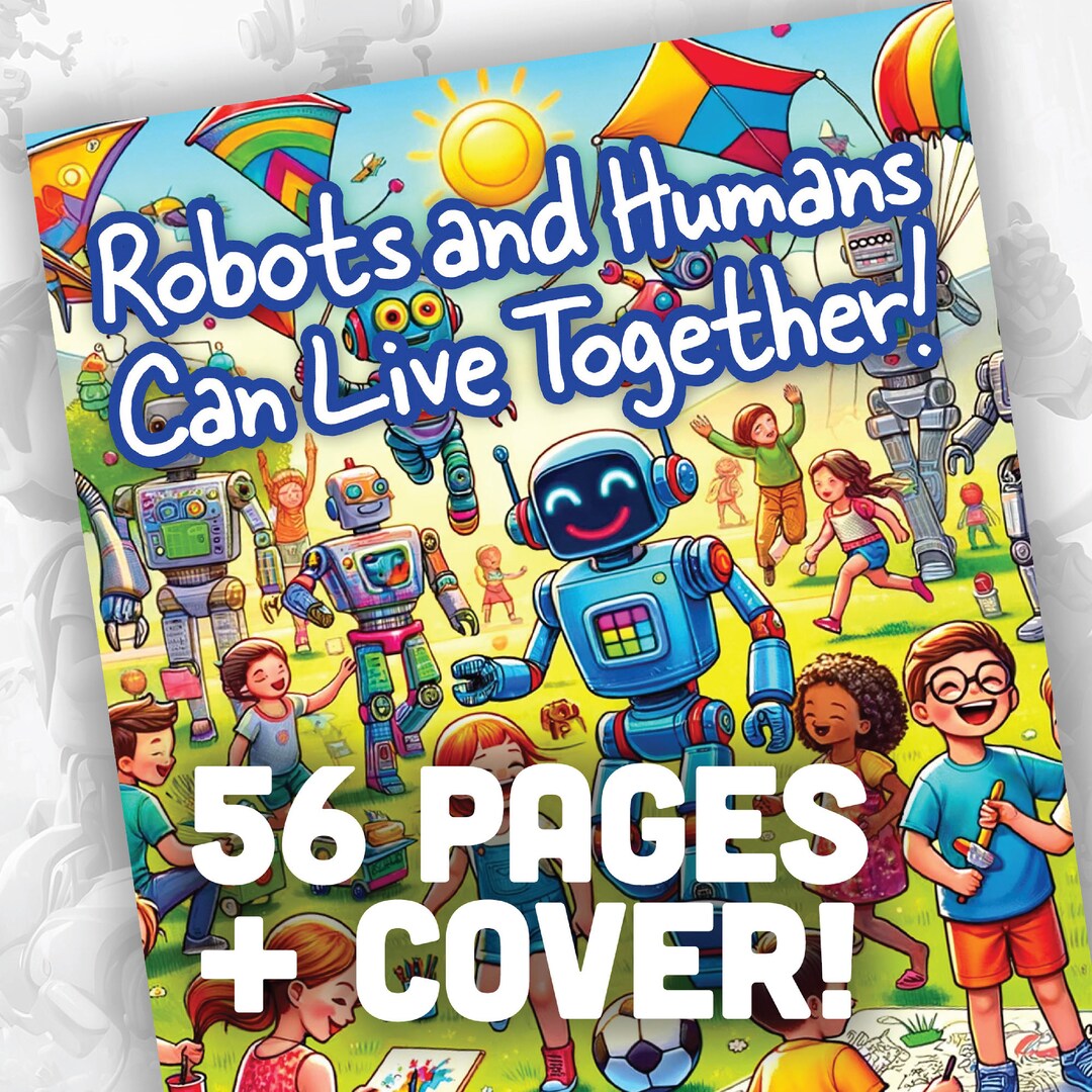 Robots Coloring Book, Robots Coloring Pages, Childrens Coloring Pages ...
