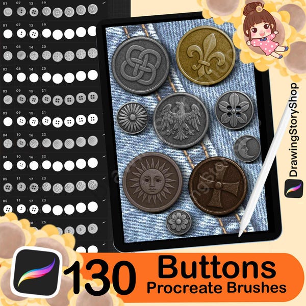 Realistic Buttons - Etsy