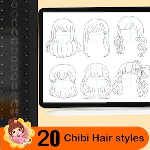 160 Procreate Chibi Girl Christmas Stamps ,christmas Stamps,poses ...