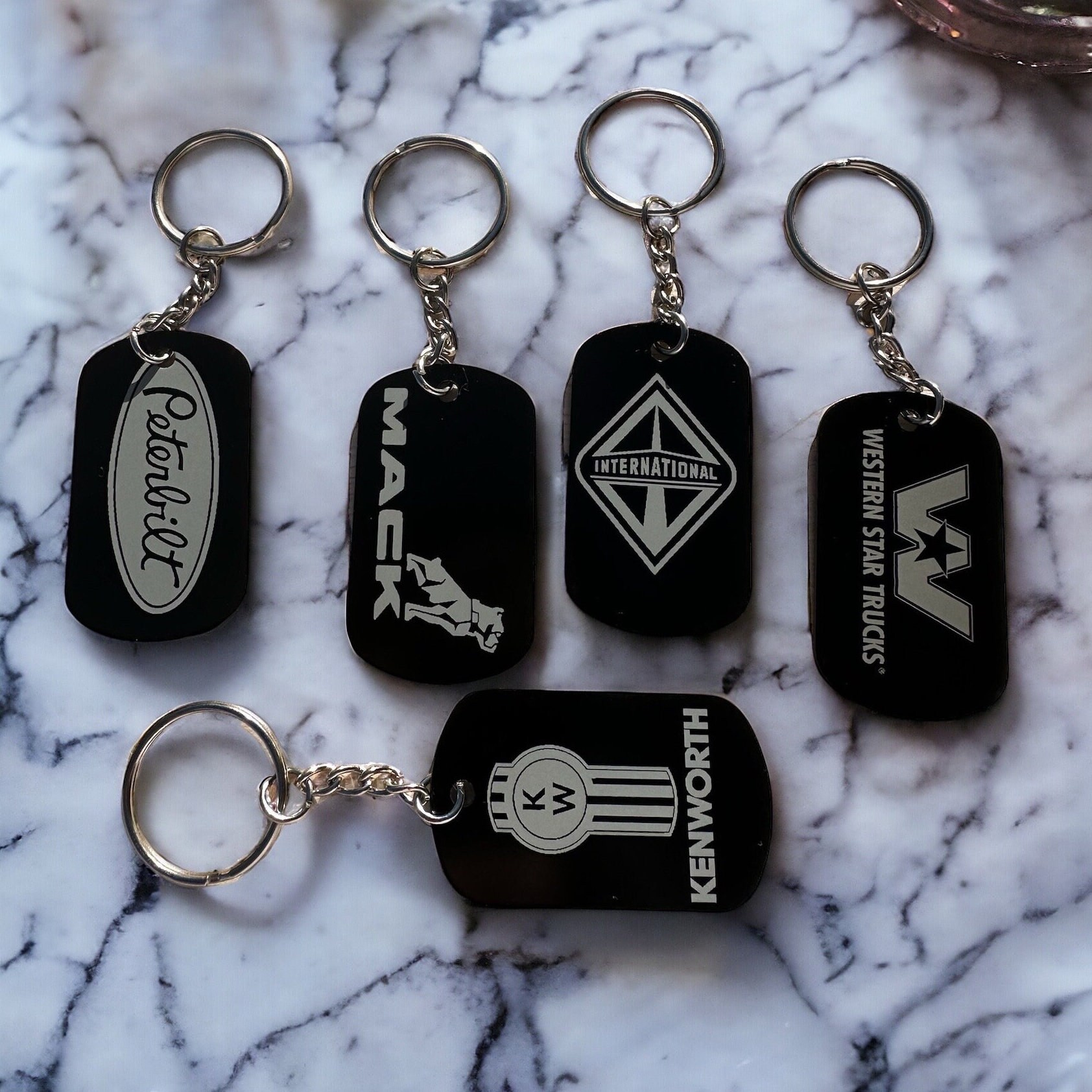 Metal Truck Brand Key Chain - Etsy