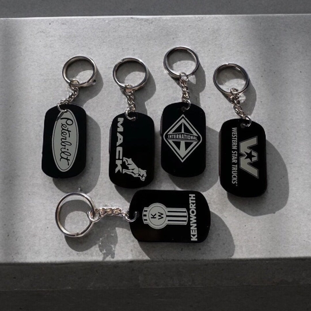 Metal Truck Brand Key Chain - Etsy