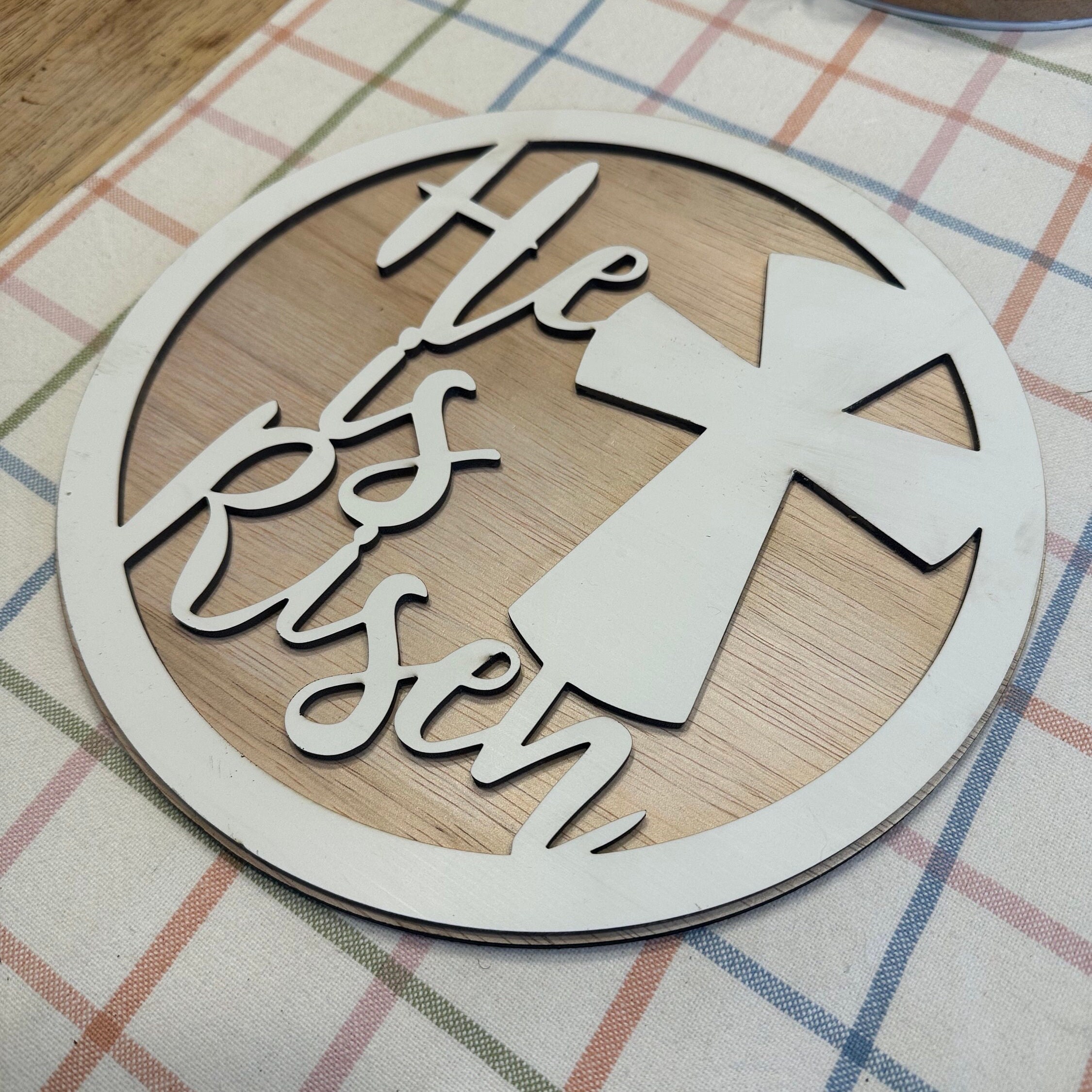 He is Risen Sign - Etsy