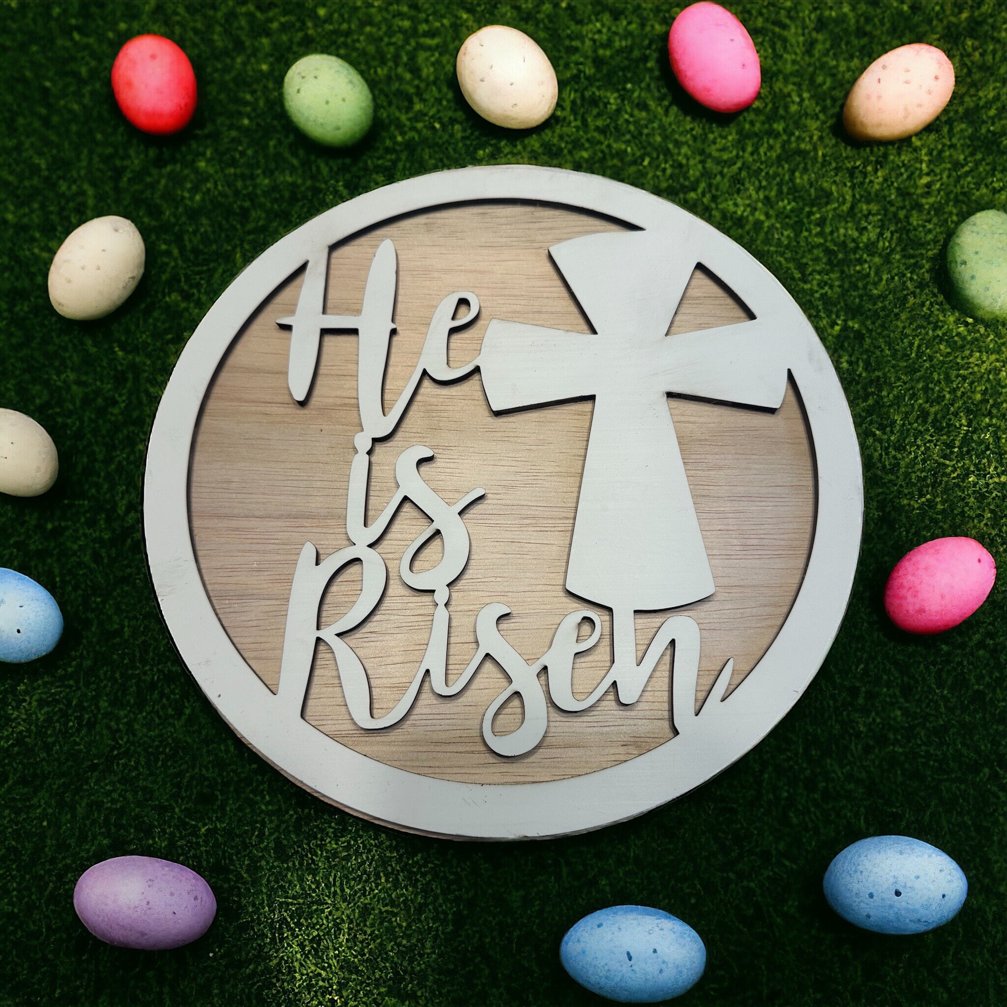 He is Risen Sign - Etsy