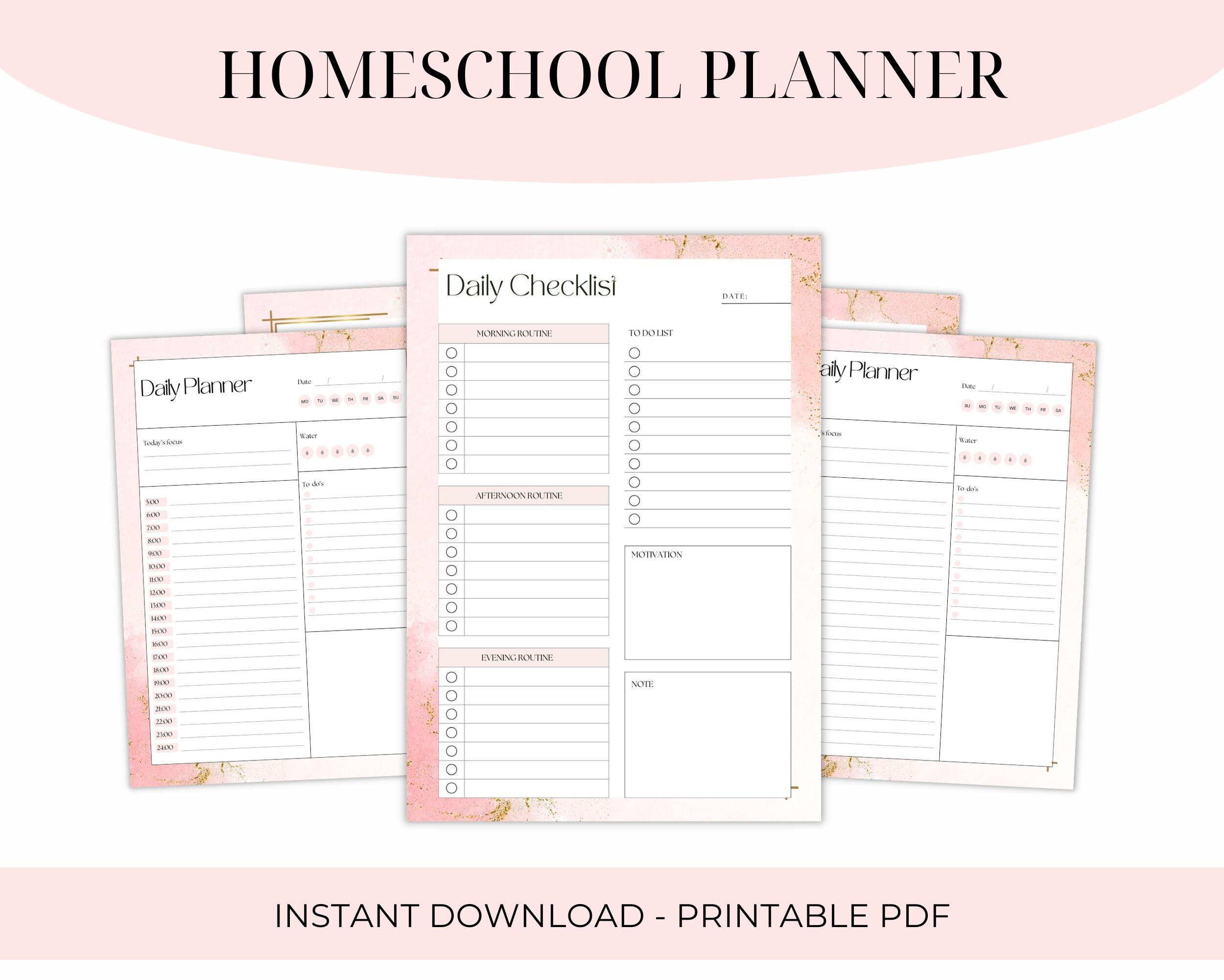 Homeschool Planner Homeschool Planner Printable Printable Homeschool ...