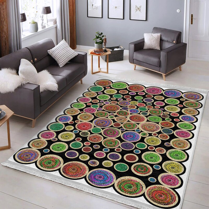 Colorful Braided Rug - Etsy