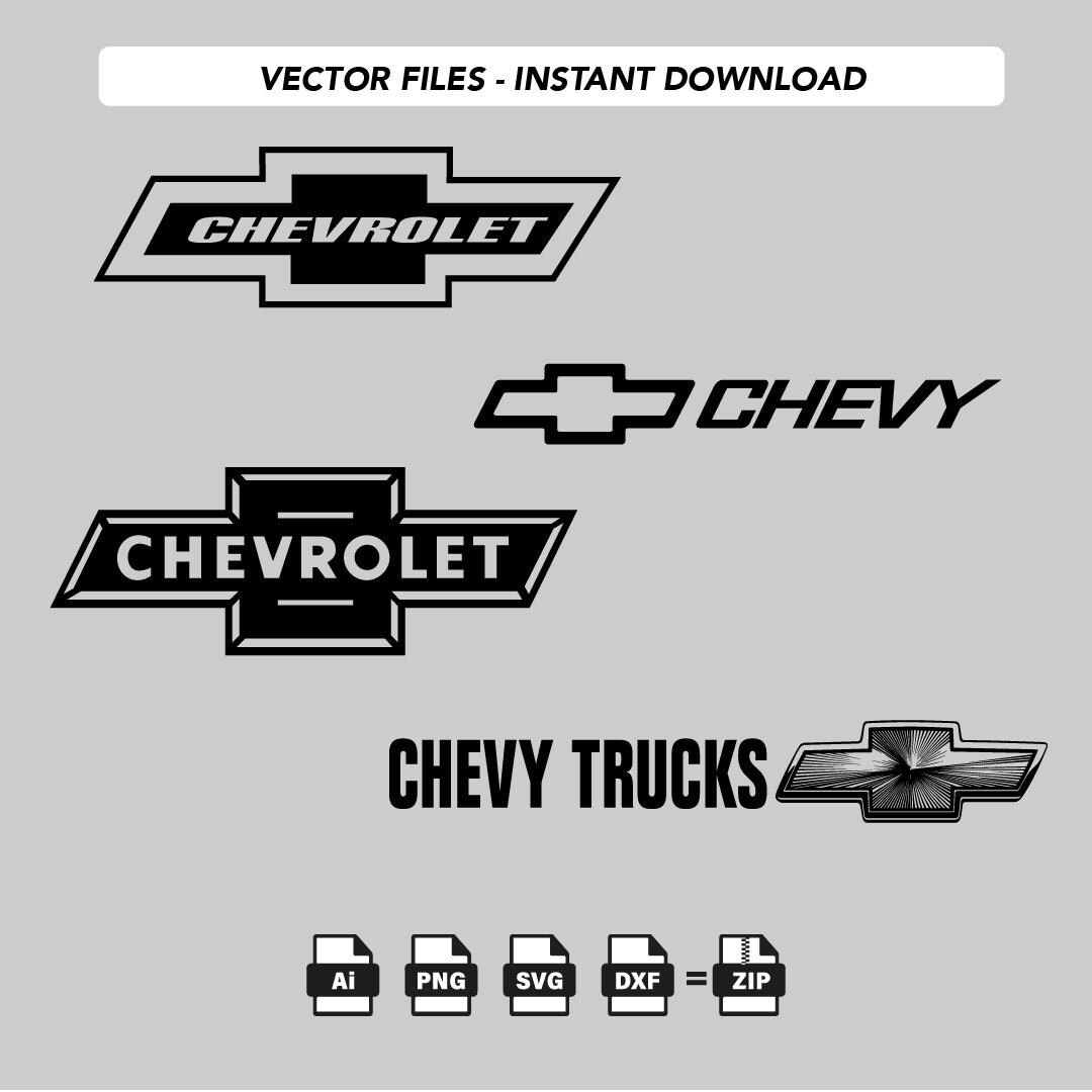 Chevy Logo SVG Files for Cricut Vector File Brand Download Instant Ai ...