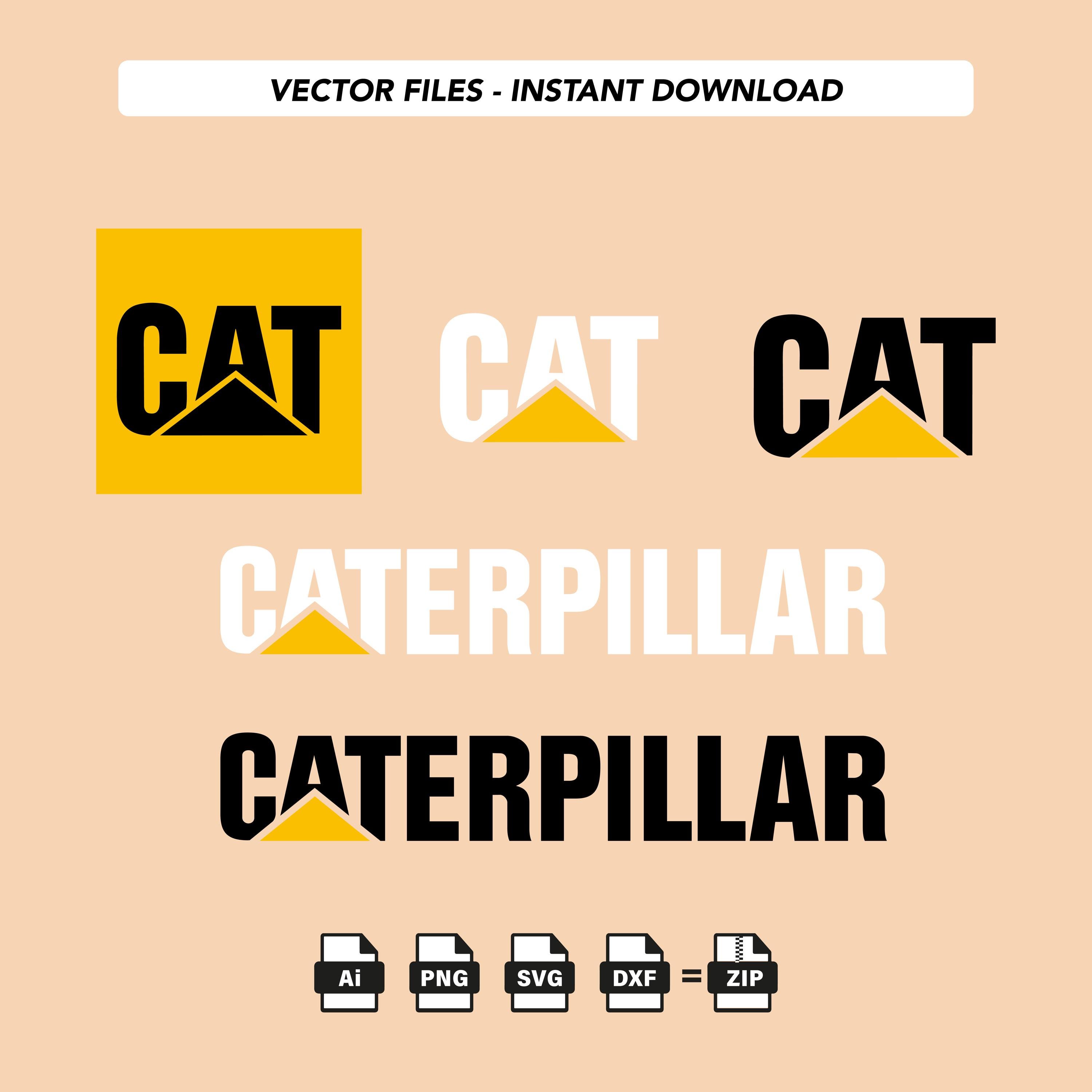 Cat Caterpillar Bundle Ai, Png, Svg, Dxf Cut Files for Silhouette ...