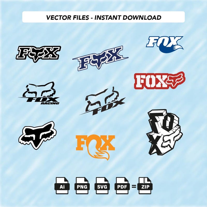 Fox Racing Svg - Etsy