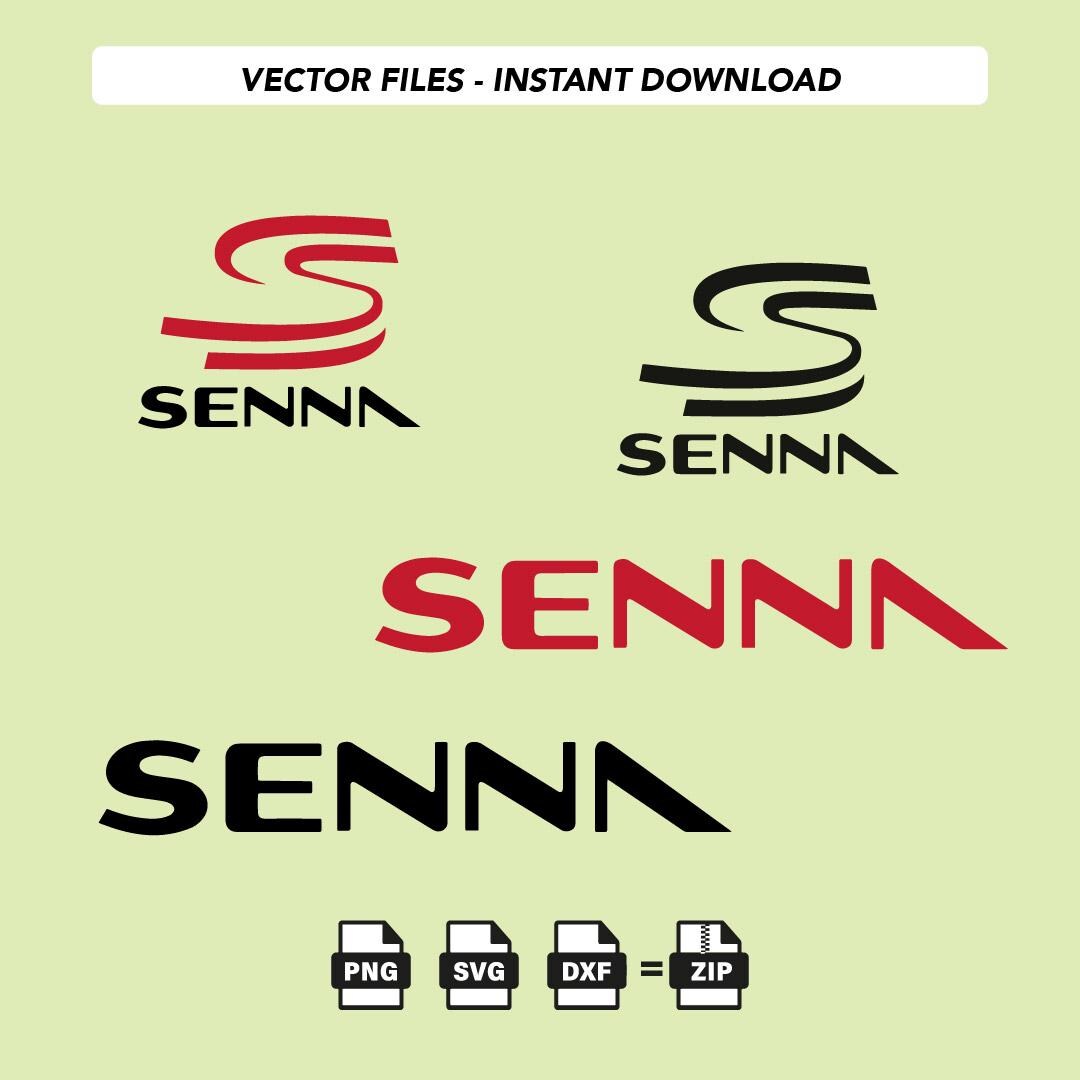Senna PNG Files for Cricut Vector File F1 Download Instant Png, Dxf ...