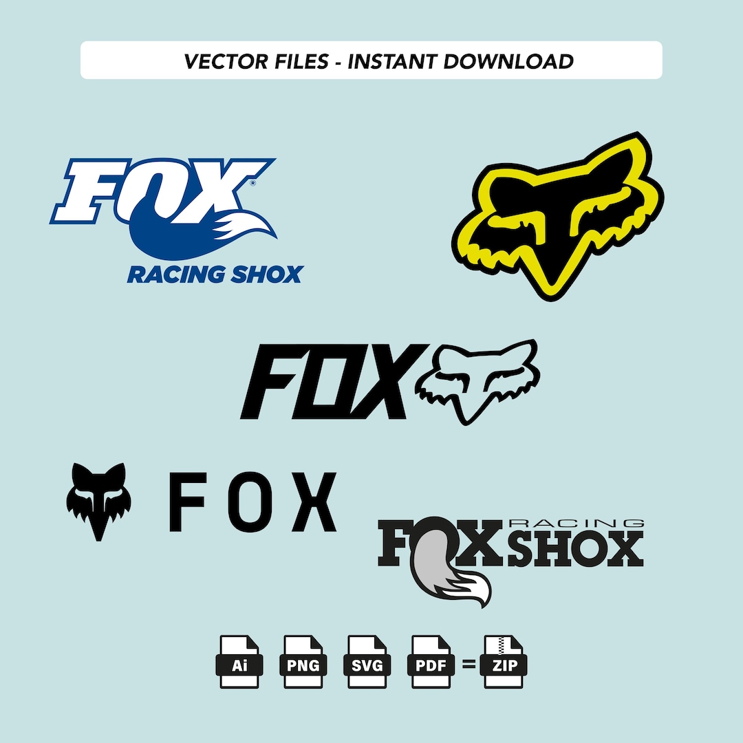 Fox Racing Vector SVG Files for Cricut Vector File Brand Download ...