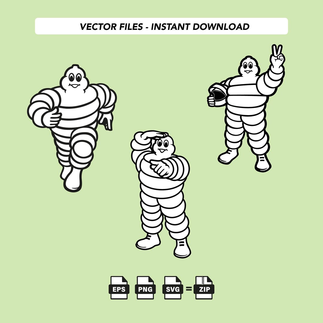 Michelin EPS Instant Download Vector Files Eps, Png, Svg - Etsy