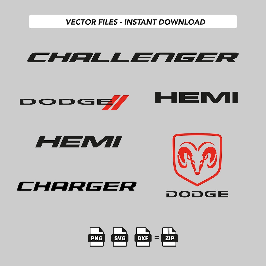 Set Dodge SVG Files for Cricut Vector File Manufactures Download ...