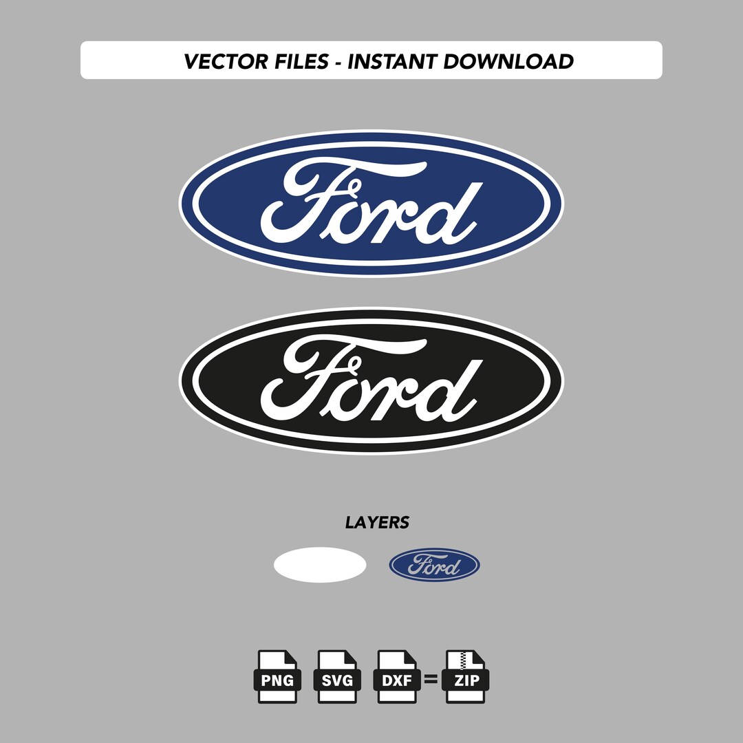 Ford Logo Cricut Vector File Engine Download Instant Png, Svg, Dxf - Etsy