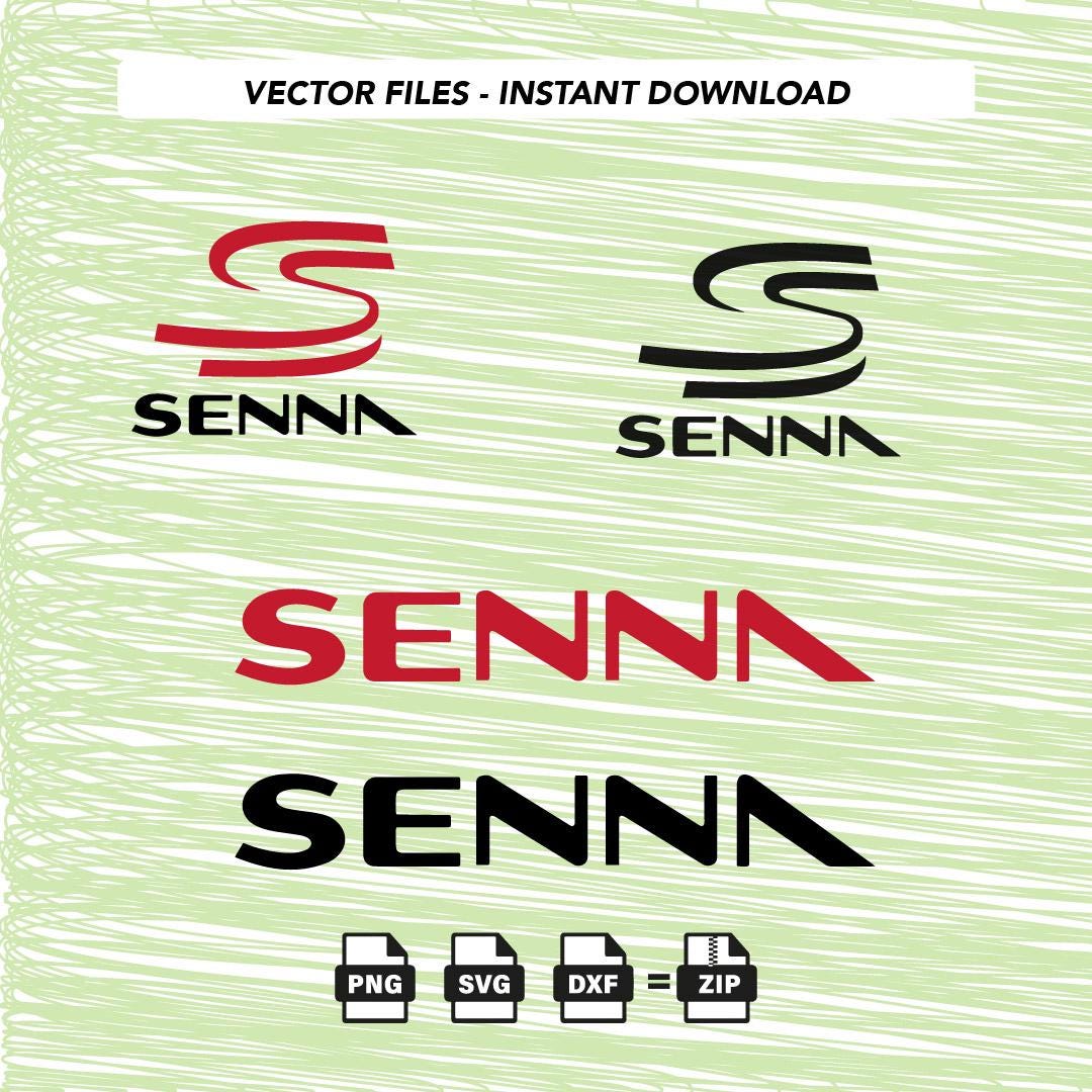 Senna-Paket Dateien für Cricut Vektordatei F1 Sofort herunterladen PNG ...