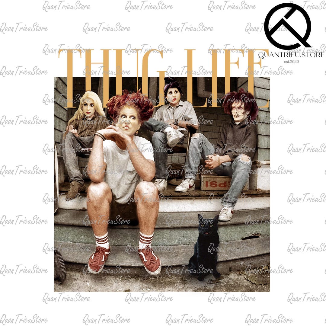 Retro Witches Movie Png, Thug Life Bad Witches Design Png, Retro ...