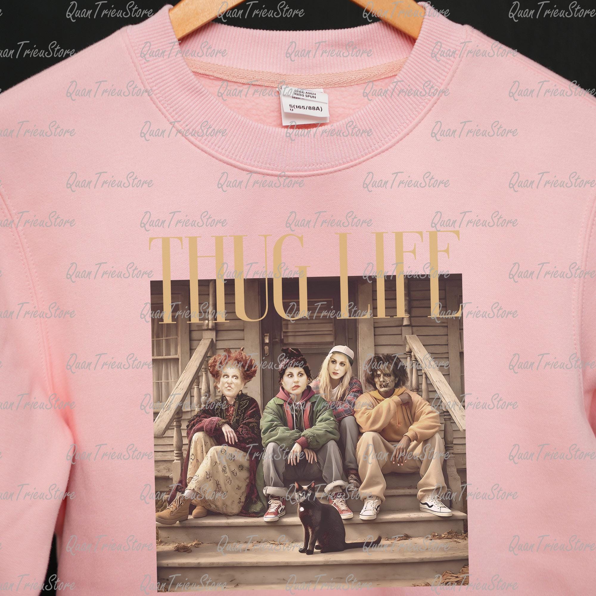 Thug Life Bad Witches Design Png, Retro Witches Movie Png, Retro ...