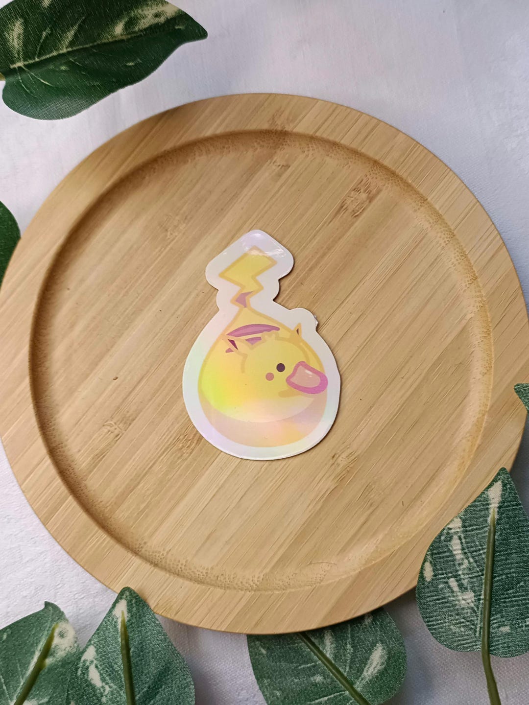 Cute Pikachu Duck Sticker | Pokemon Themed | Waterproof Sticker ...