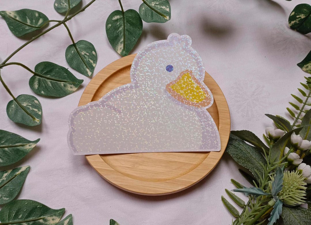 Peek-a-boo Sticker of Duck | Laminated Sticker | Waterproof | Big ...