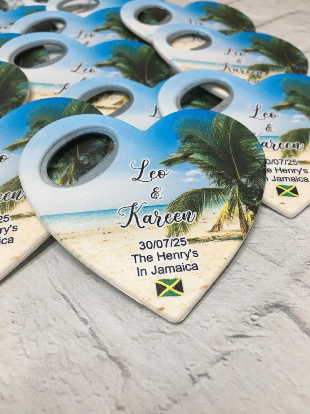 Jamaica Themed Wedding Magnet Favors, Jamaican Bottle Opener Save the ...