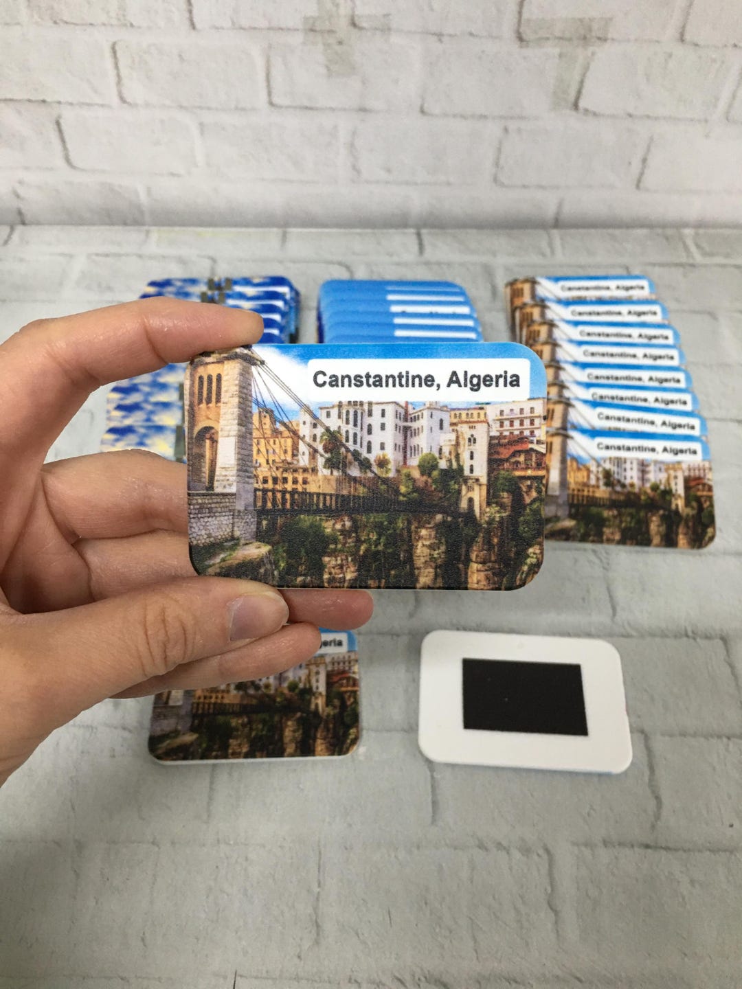 Custom Photo City Magnet – Personalized Travel Souvenir Fridge Magnet ...