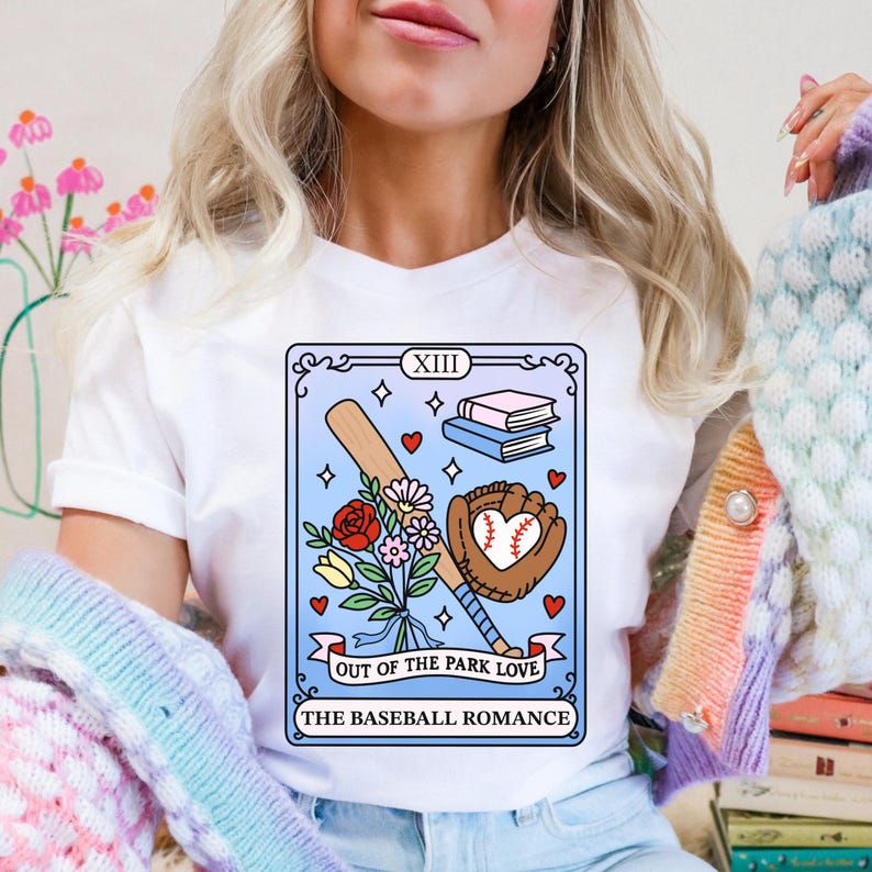 Bookish Tarot Card PNG, Baseball Sports Romance Reader PNG, Book Lover ...
