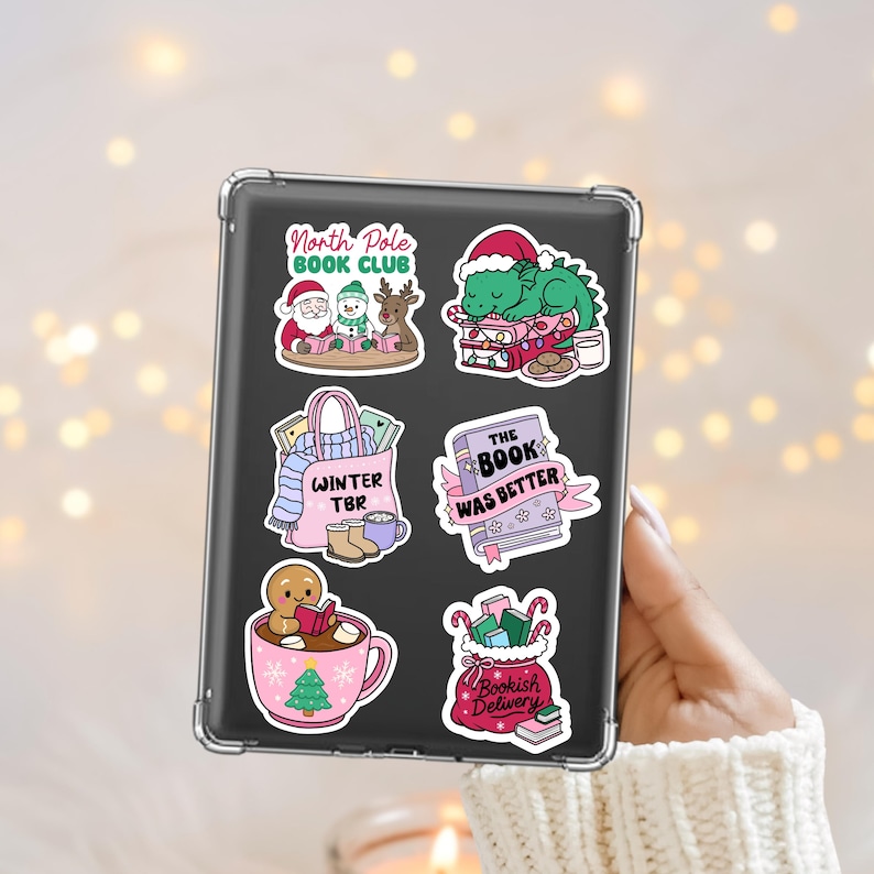 Bookish PNG, Cozy Winter Reading Stickers, Book Lover TBR Clipart ...