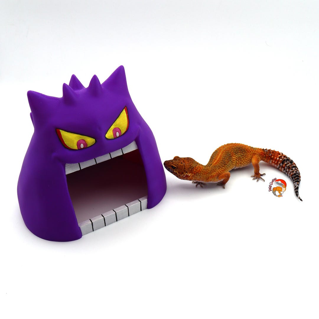 Gengar Hide Gecko - Reptile Cave for Gecko, Snake, Reptiles, Lizard ...