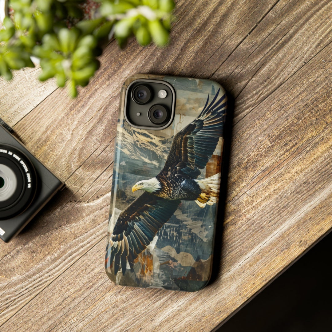 American Bald Eagle Phone Case Patriotic Military Veteran USA Flying ...