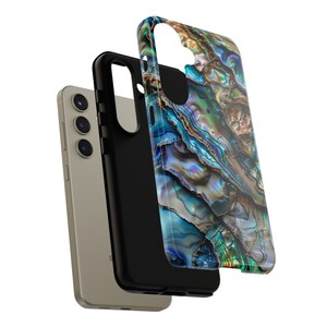 Blue Abalone Mollusk Shell Tough Phone Case Pearlescence Nautical Cover ...