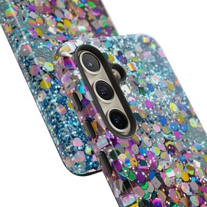 Glitter Phone Case Vibrant Color Radiant Bold Charm Sparkling Glamour ...