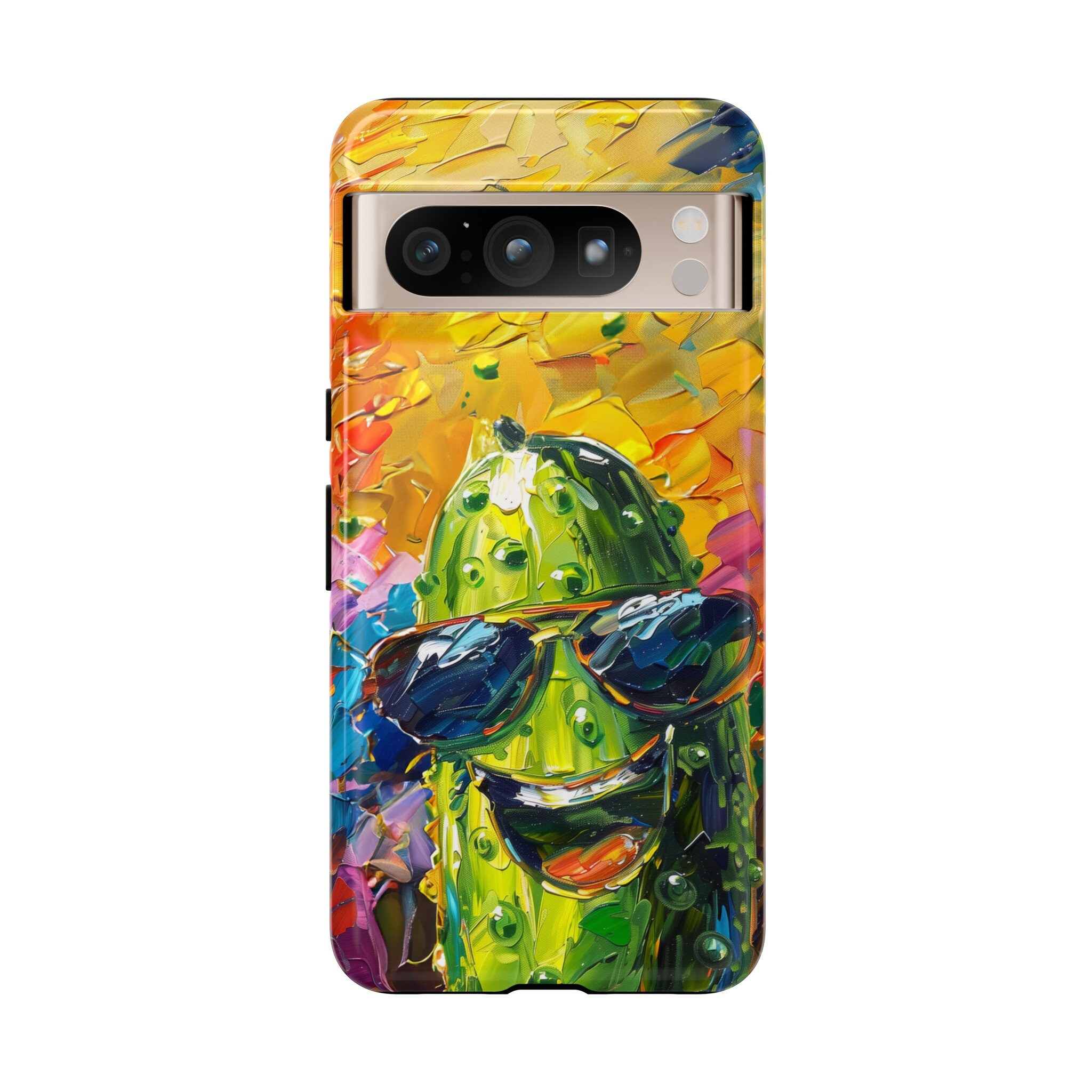 Happy Pickle Wearing Sunglasses Tough Phone Case Cool Summer Vibe ...