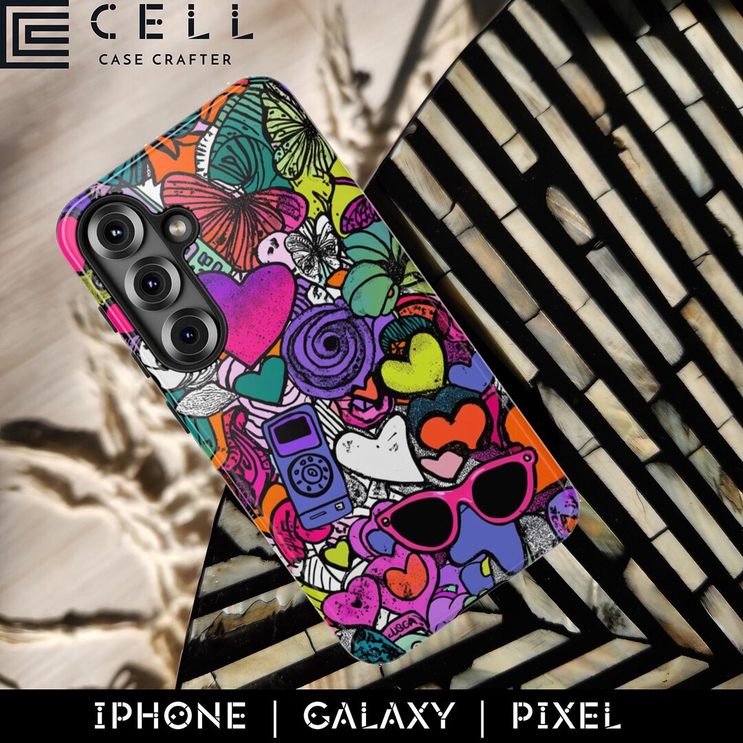 Y2K Pop Art Chaos Phone Case | Tough Cover for iPhone & Samsung ...