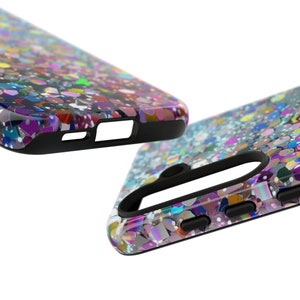 Glitter Phone Case Vibrant Color Radiant Bold Charm Sparkling Glamour ...