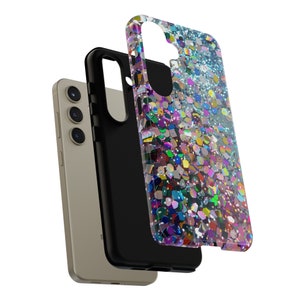 Glitter Phone Case Vibrant Color Radiant Bold Charm Sparkling Glamour ...