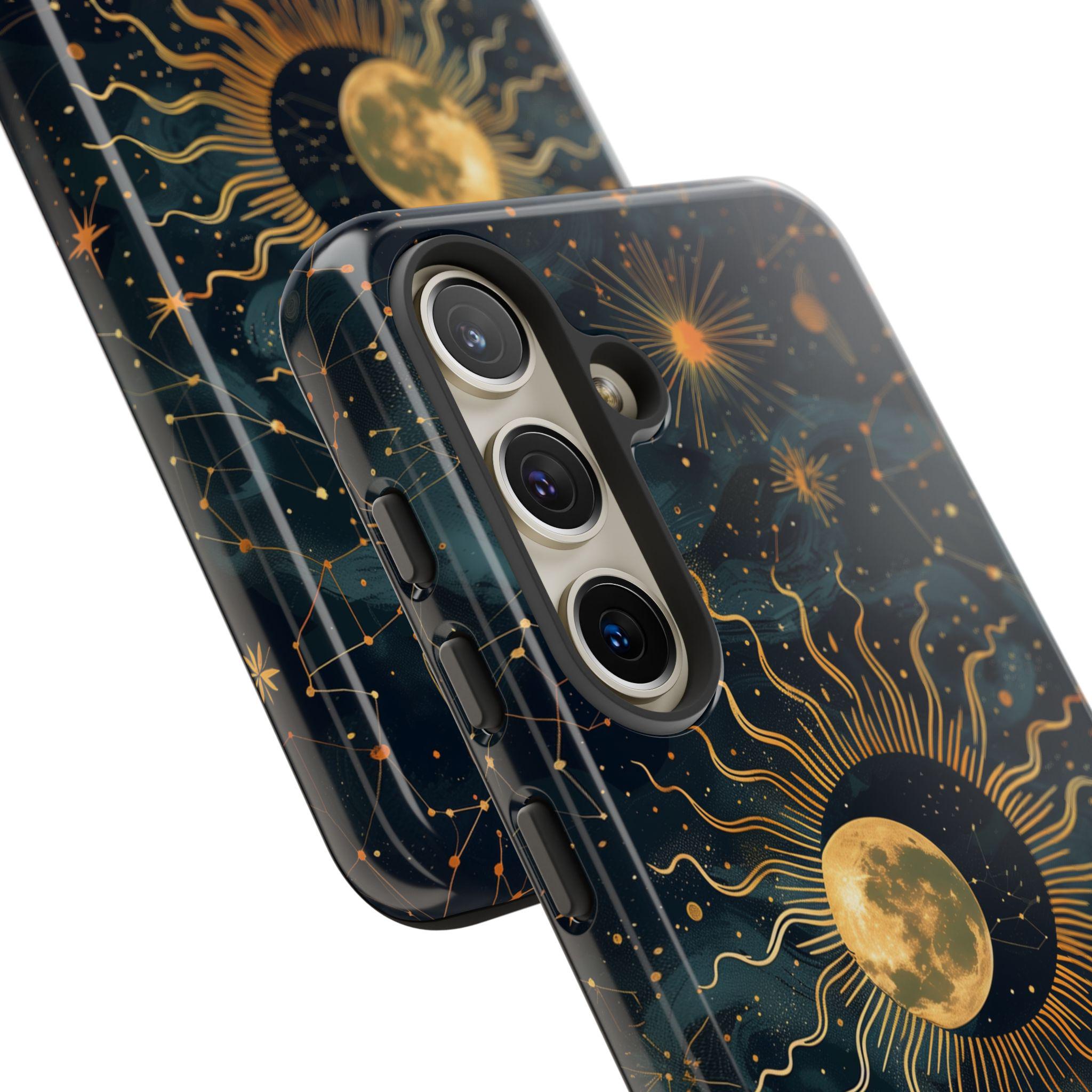 Celestial Sun and Moon Eclipse Tough Phone Case Cosmic Star ...