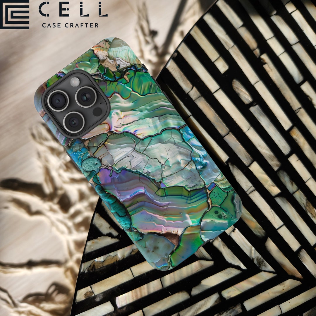 Green Abalone Mollusk Tough Phone Case Pearlescence Shell Nacre iPhone ...