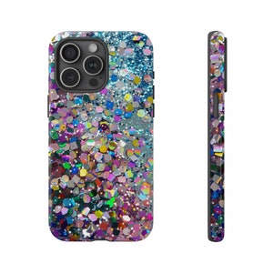 Glitter Phone Case Vibrant Color Radiant Bold Charm Sparkling Glamour ...