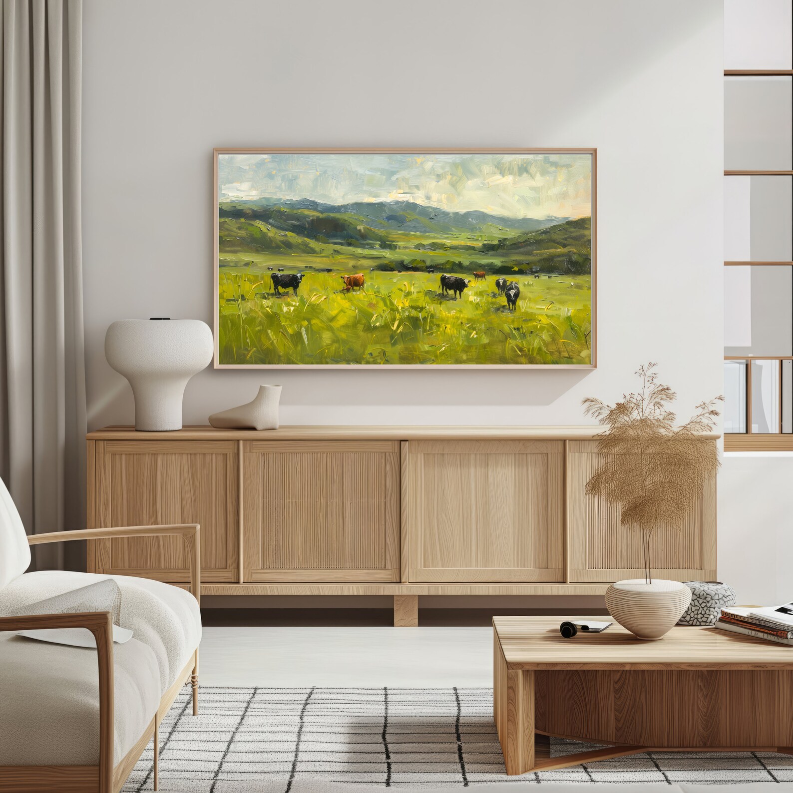 Grazing Cows in Pasture FRAME TV Art Digital Download, Farm Cattle in ...