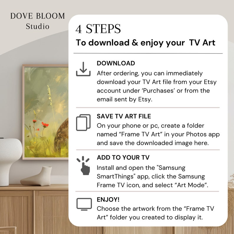 Cherry Blossom Spring FRAME TV Art Digital Download, Floral Sakura Oil ...