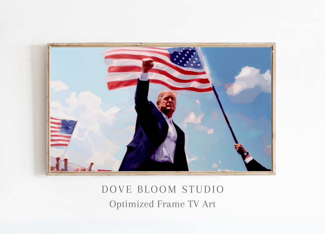 Trump Wins Election 2024 Samsung Frame TV Art, President Donald Trump ...