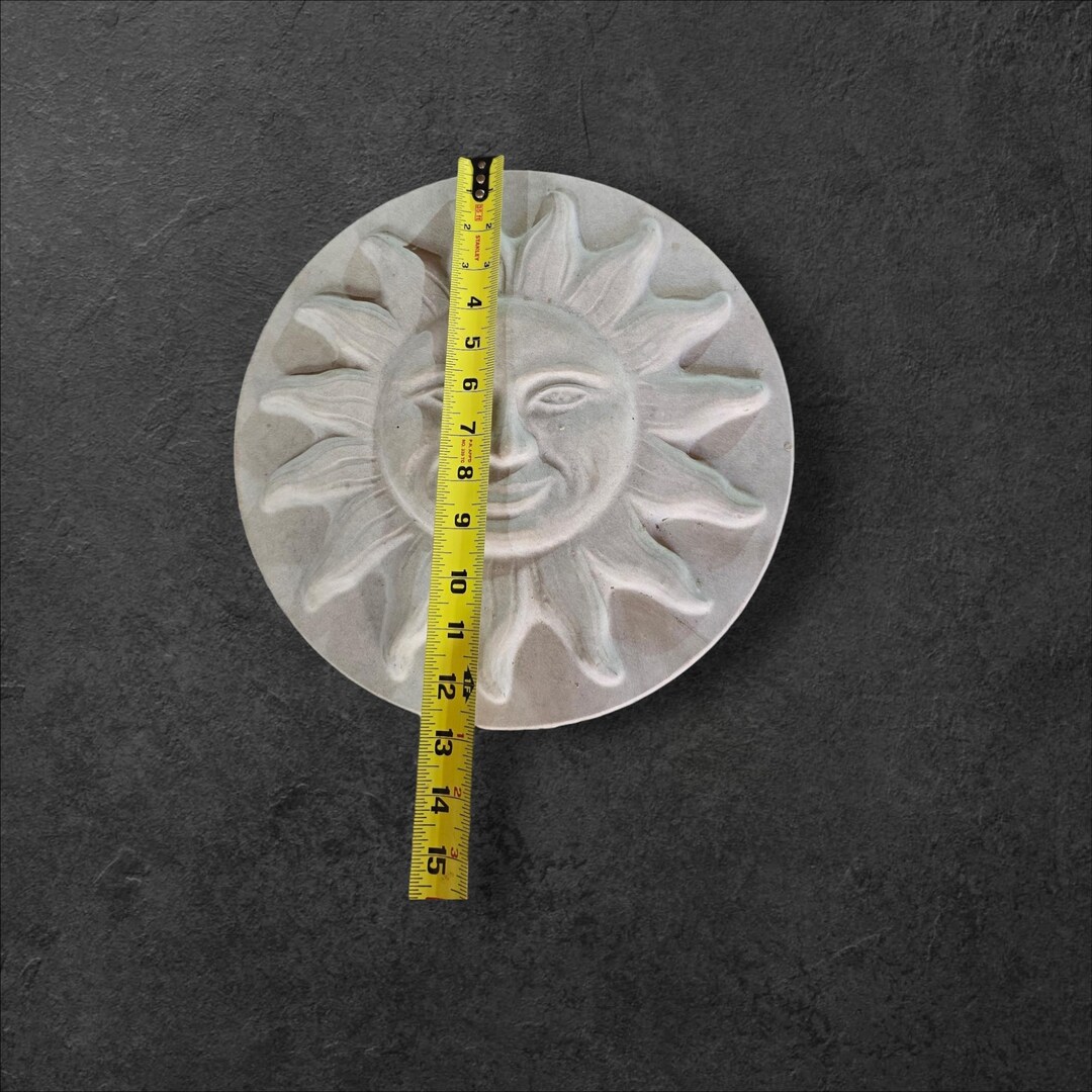 Handmade Cement Sun Plaque - Etsy