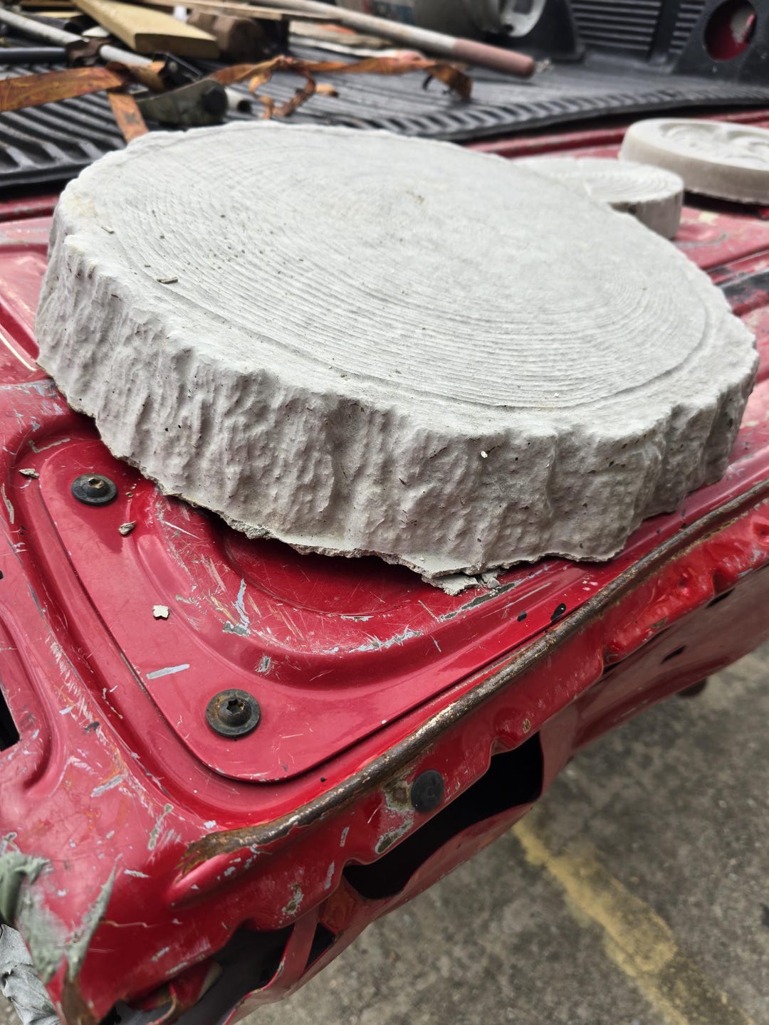 Handmade Cement Tree Stump Walking Stone - Etsy