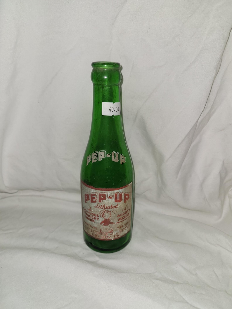 Rare Design Unique Antique Vintage Pep up Soda Bottle Clem Bottling ...