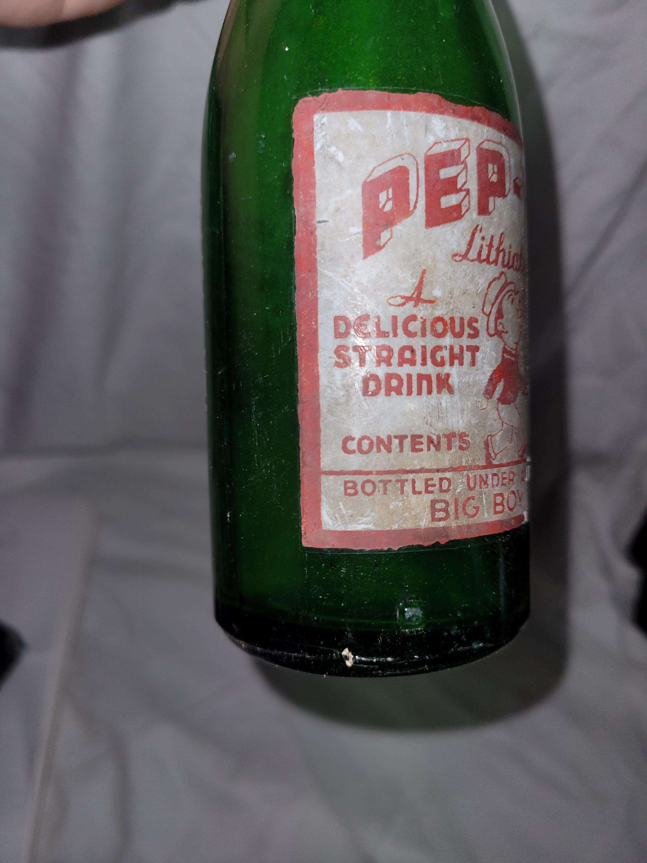 Rare Design Unique Antique Vintage Pep up Soda Bottle Clem Bottling ...