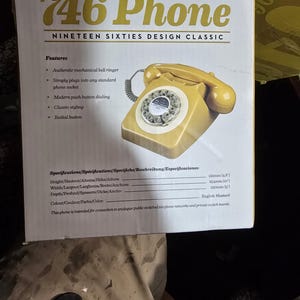 Vintage 746 English Mustard Phone - Etsy